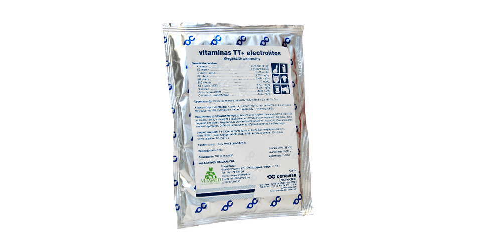 Vitaminas, TT, 100 g, baromfi, nyúl, szarvasmarha, ló, juh, kecske ...